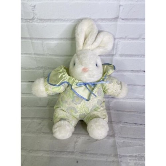 Dan Dee | Toys | Dan Dee International Easter Bunny Rabbit Plush Stuffed Animal Floral Green ...